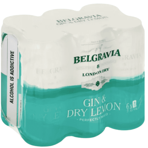 Belgravia Gin & Dry Lemon 440ml Can | Bar Keeper